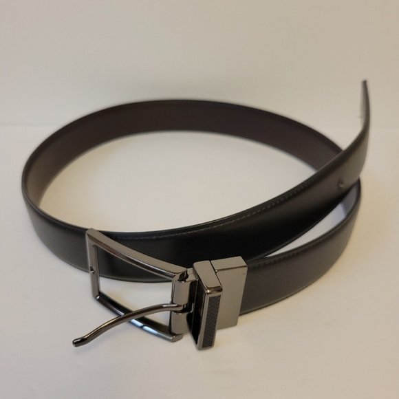 Perry Ellis | Accessories | Perry Ellis Leather Black Belt | Poshmark